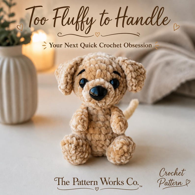 Plush Puppy Crochet Pattern PDF, Beginner Friendly Amigurumi Dog Toy ...