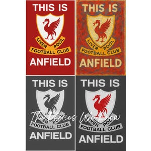 Liverpool This is Anfield Sign Custom Drawing, Storefront Drawing ...