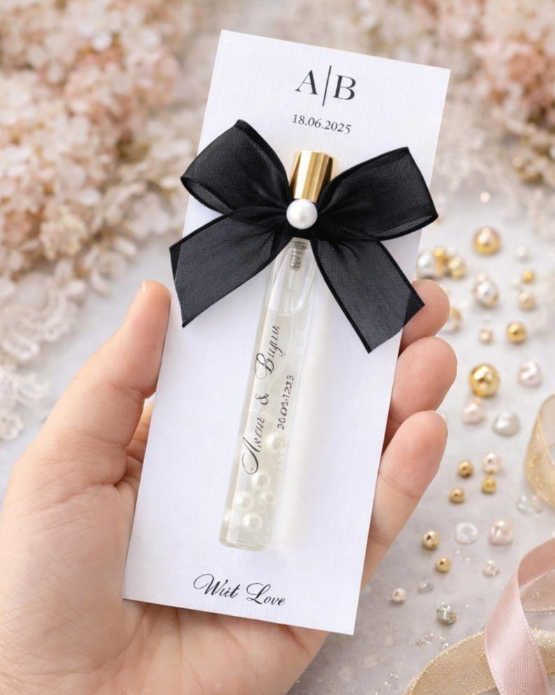 Personalized Mini Perfume Wedding Favors, Custom Bridal Shower Gifts - Etsy