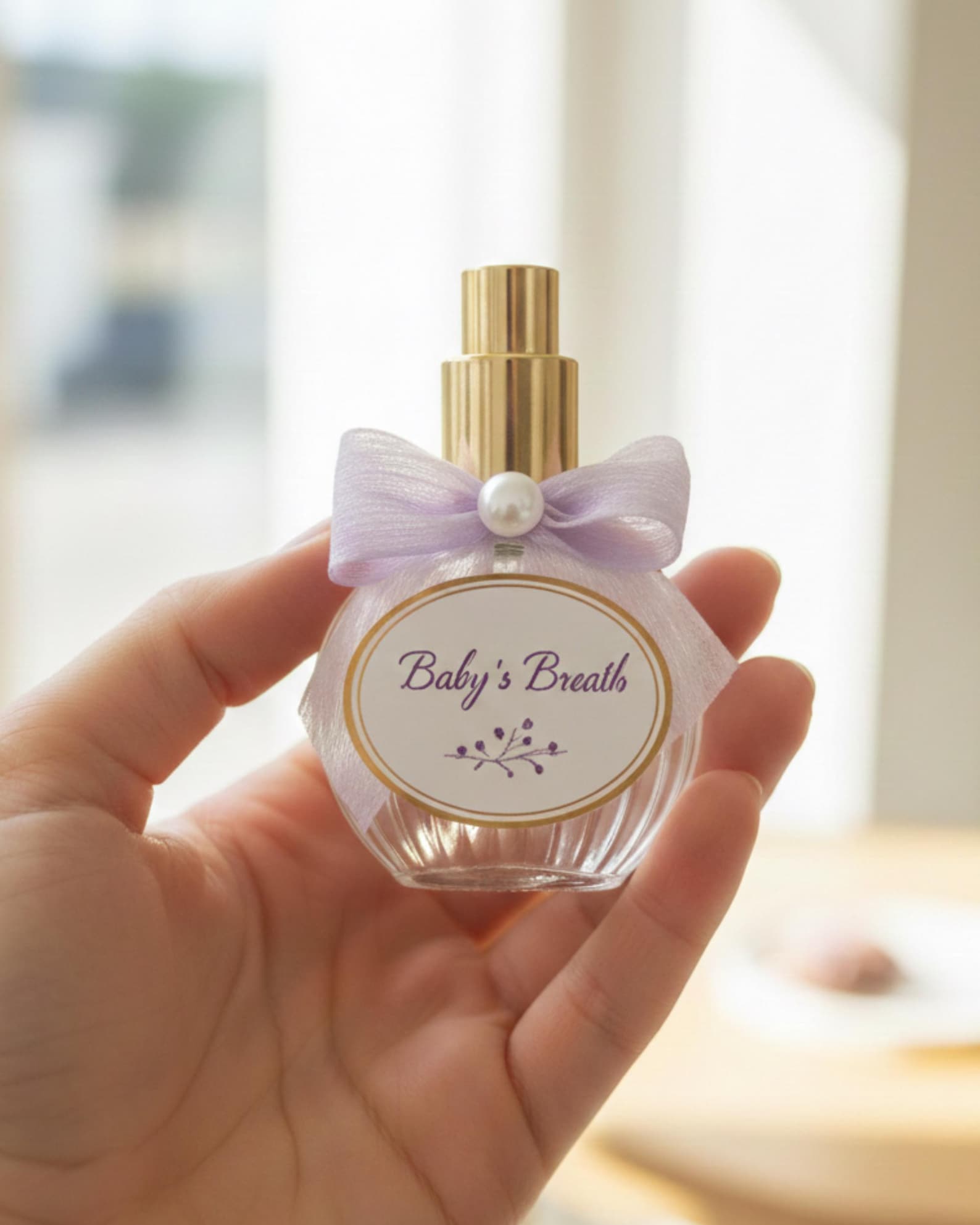 Personalized Mini Perfume Bottle Wedding Favors, Pearl Bow, Bulk Bridal ...