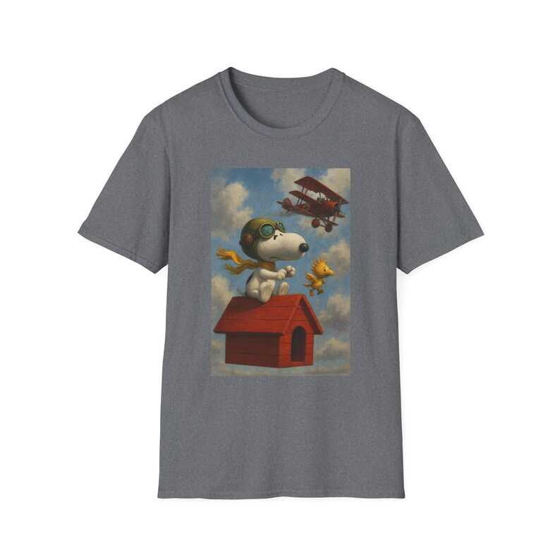 Vintage Aviator Snoopy VS the Red Baron T-shirt - Etsy