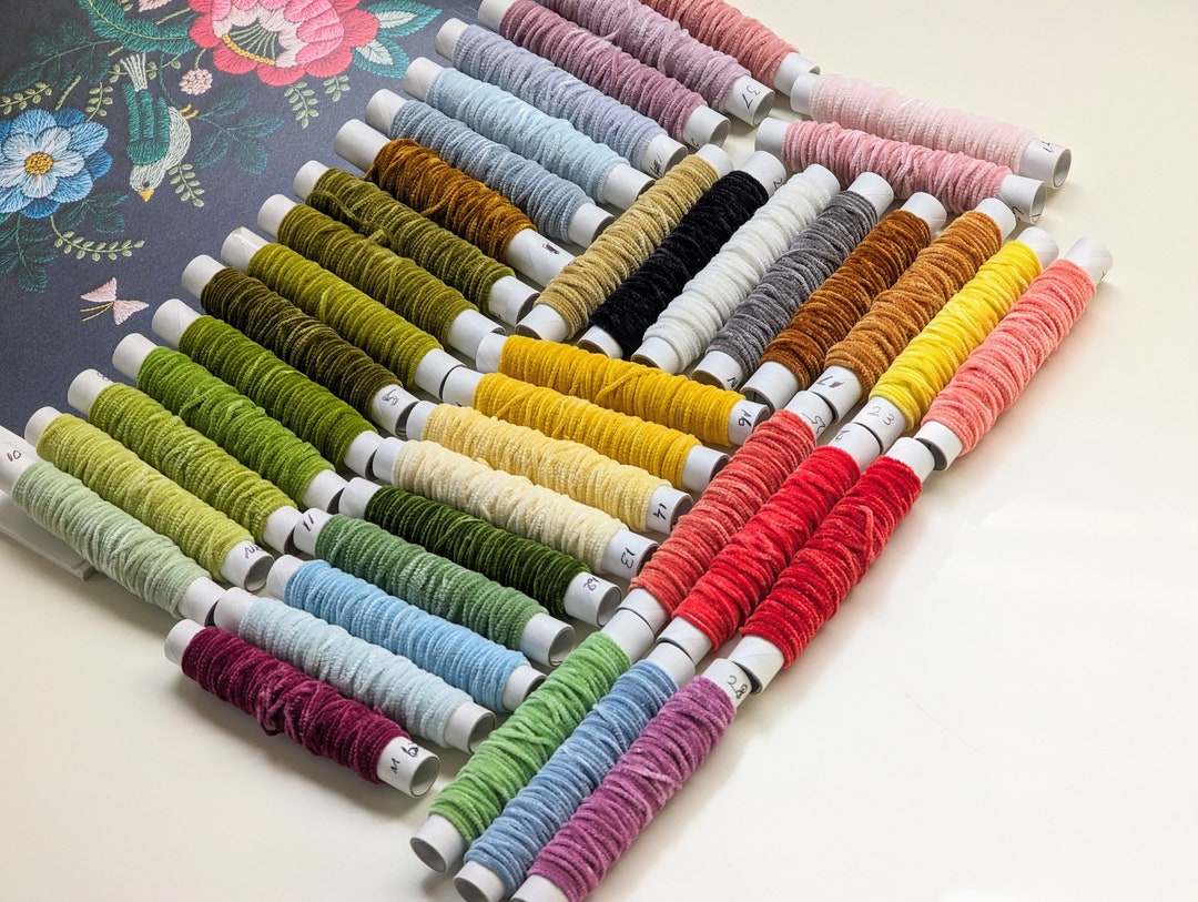Ultra Fine 100% Silk Chenille Thread - Etsy