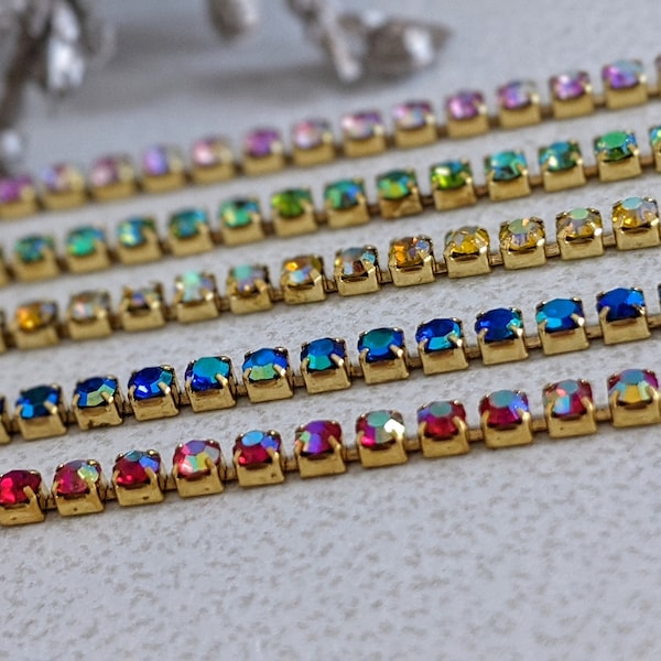 Swarovski Rhinestone Chain - Etsy