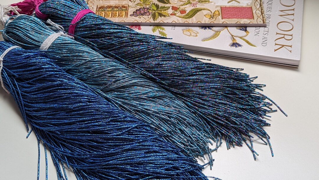 Metallic Rough Purl French Bullion Wire for Gold Work Hand Embroidery ...
