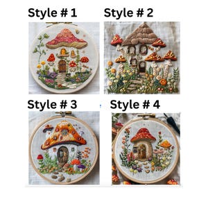 DIY Mushroom Embroidery Pattern - Perfect for Nature Lovers| Stick and ...