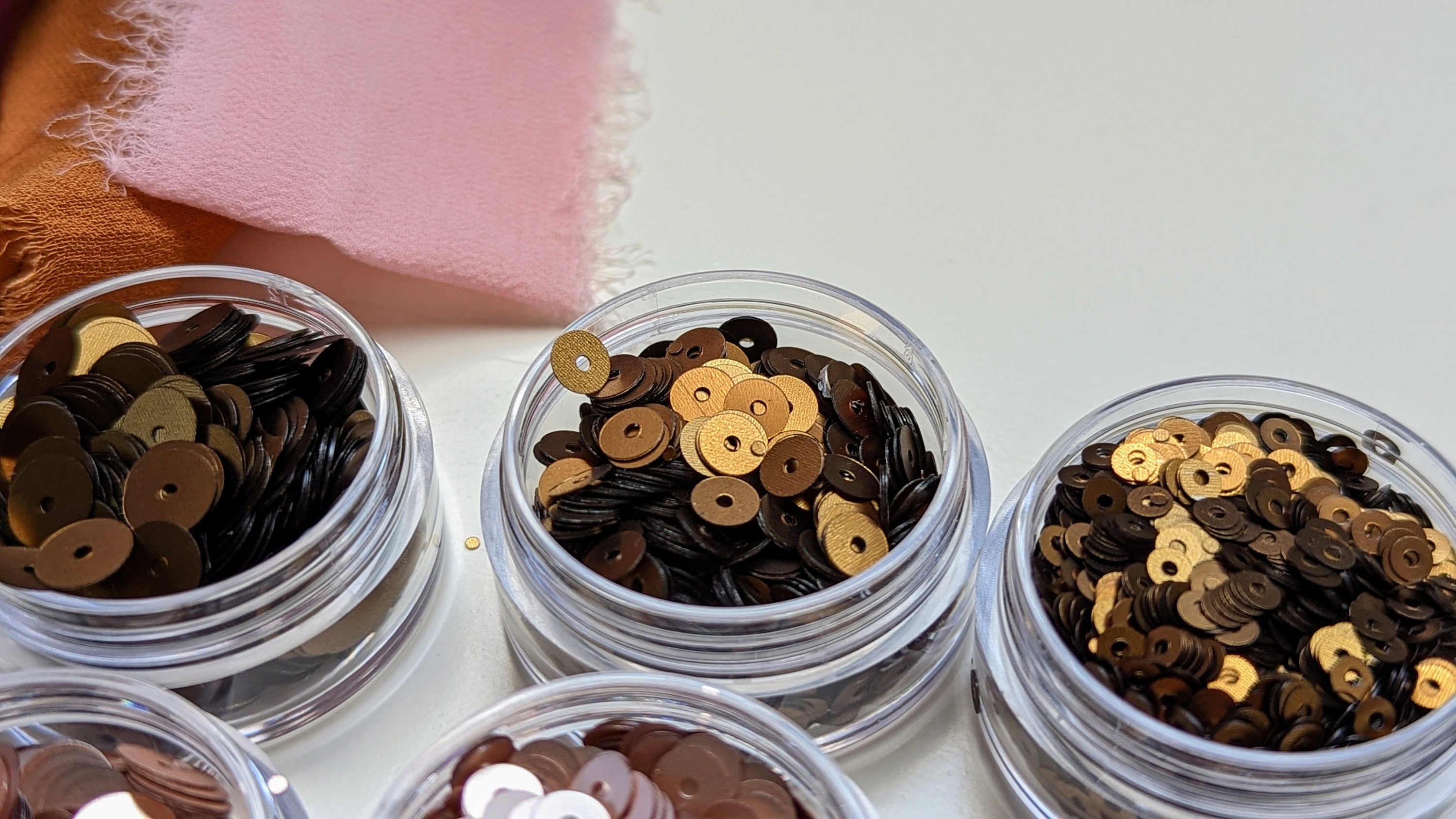 Flat Round Gold Antique and Rosegold Loose Sequins in 7mm 5mm - Etsy