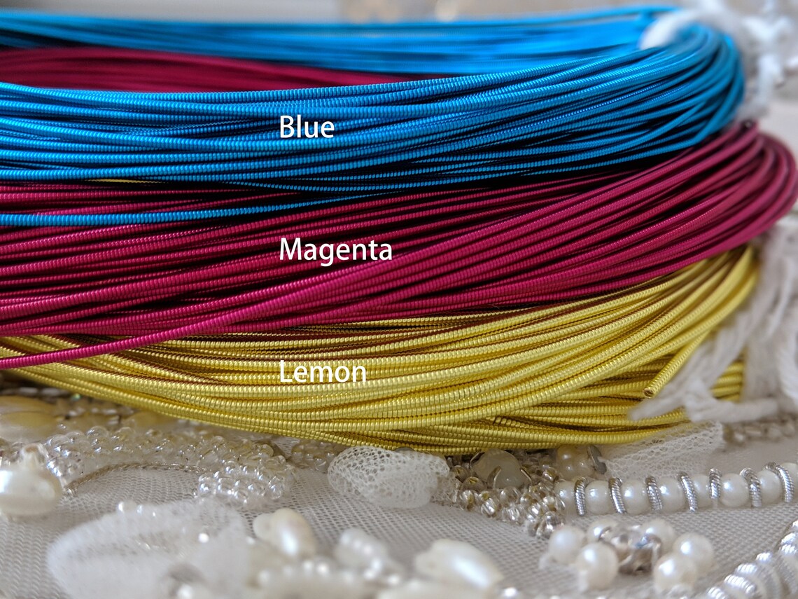 Purl Pearl Stiff Gimp Wire/french Wire for Tambour Goldwork - Etsy