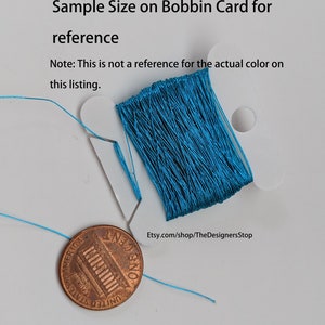 Buy Fine Gold Metallic Thread for Embroidery, Rosegold Metallic Thread ...