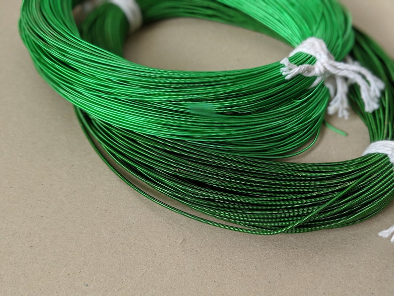 Purl Pearl in Green Color Stiff Gimp Wire/french Wire for - Etsy