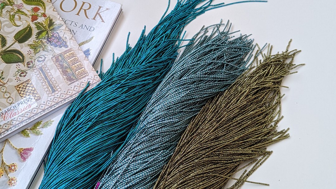 Metallic Rough Purl for Traditional Metal Embroidery, French Bullion ...