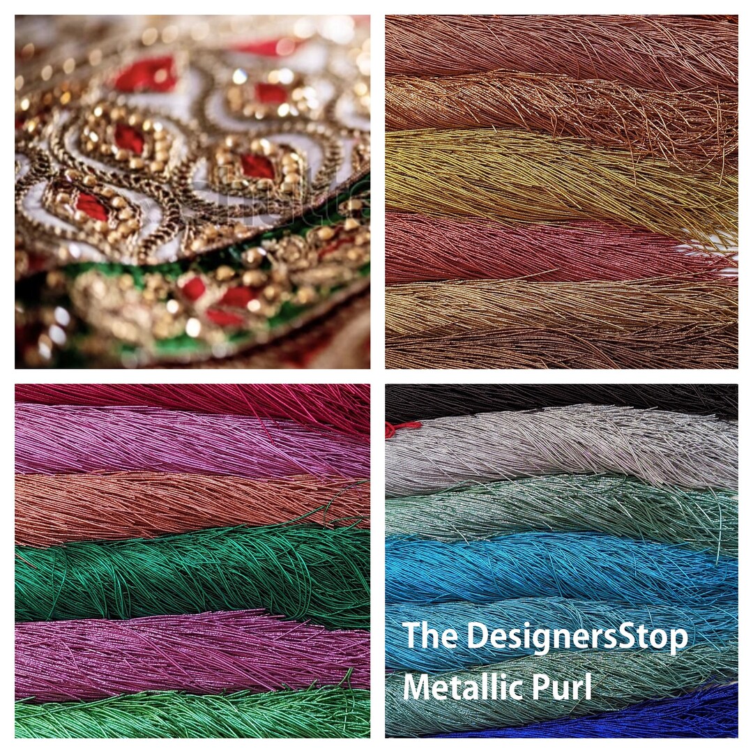 Gold Work Embroidery Matreials, Hand Embroidery Gimp, Metallic Purl for ...