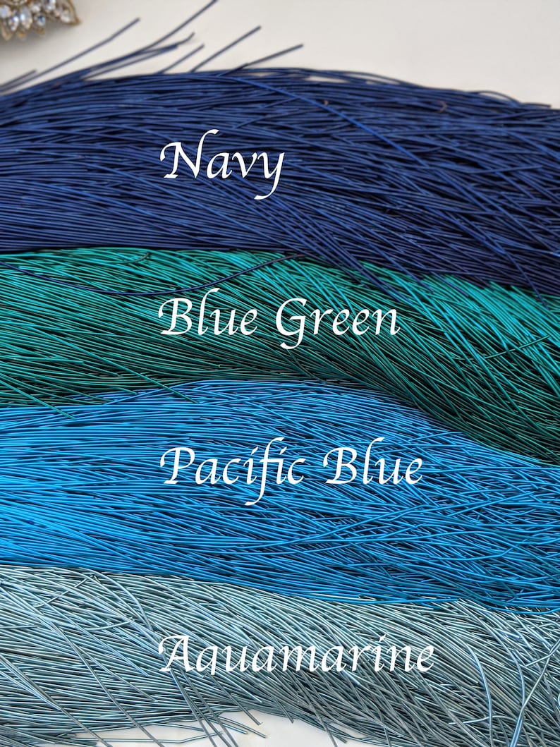 Shades of Blue French Bullion Wire Smooth Purl for Embroidery, Smooth ...