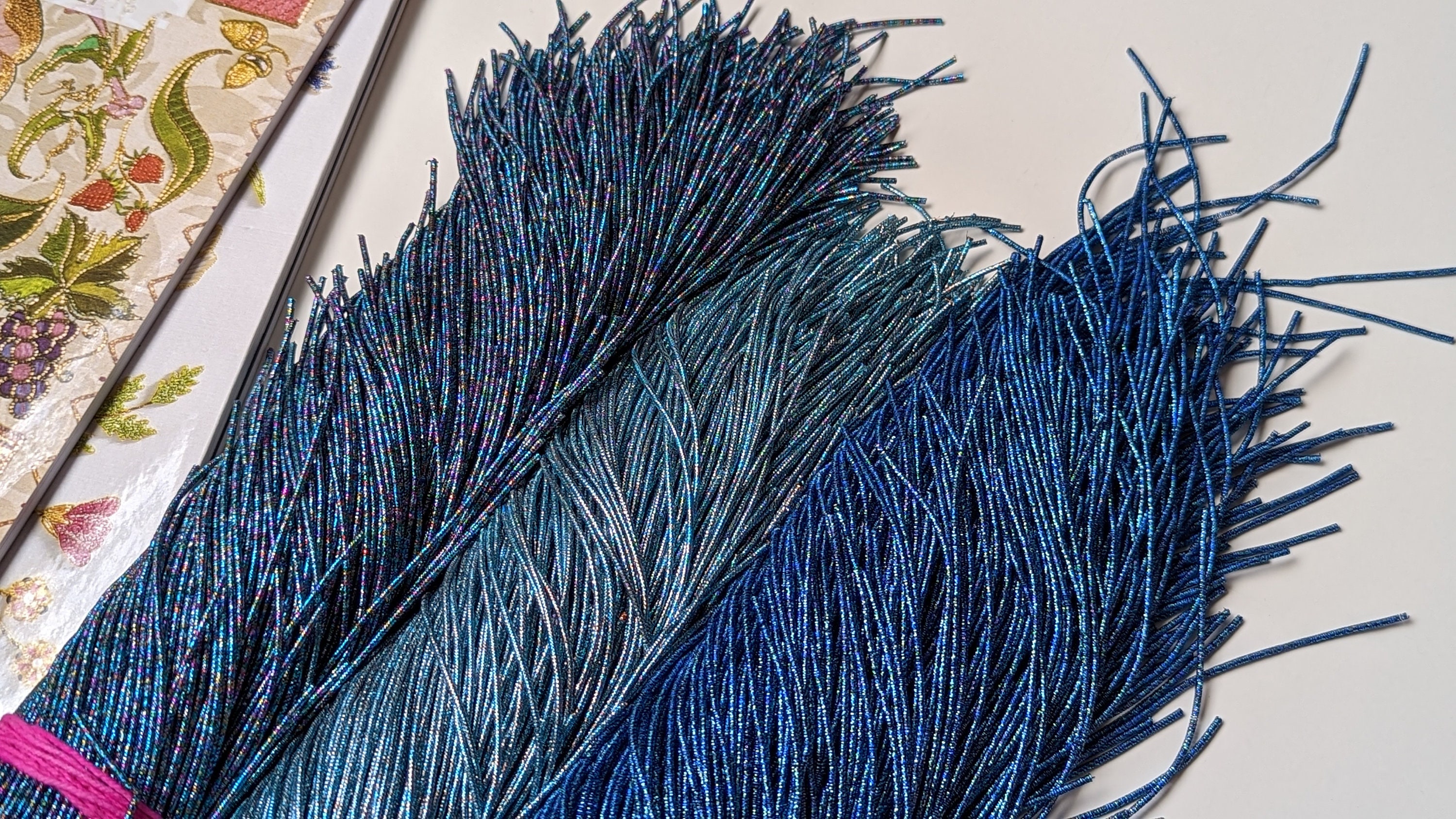 Metallic Rough Purl French Bullion Wire for Gold Work Hand Embroidery ...