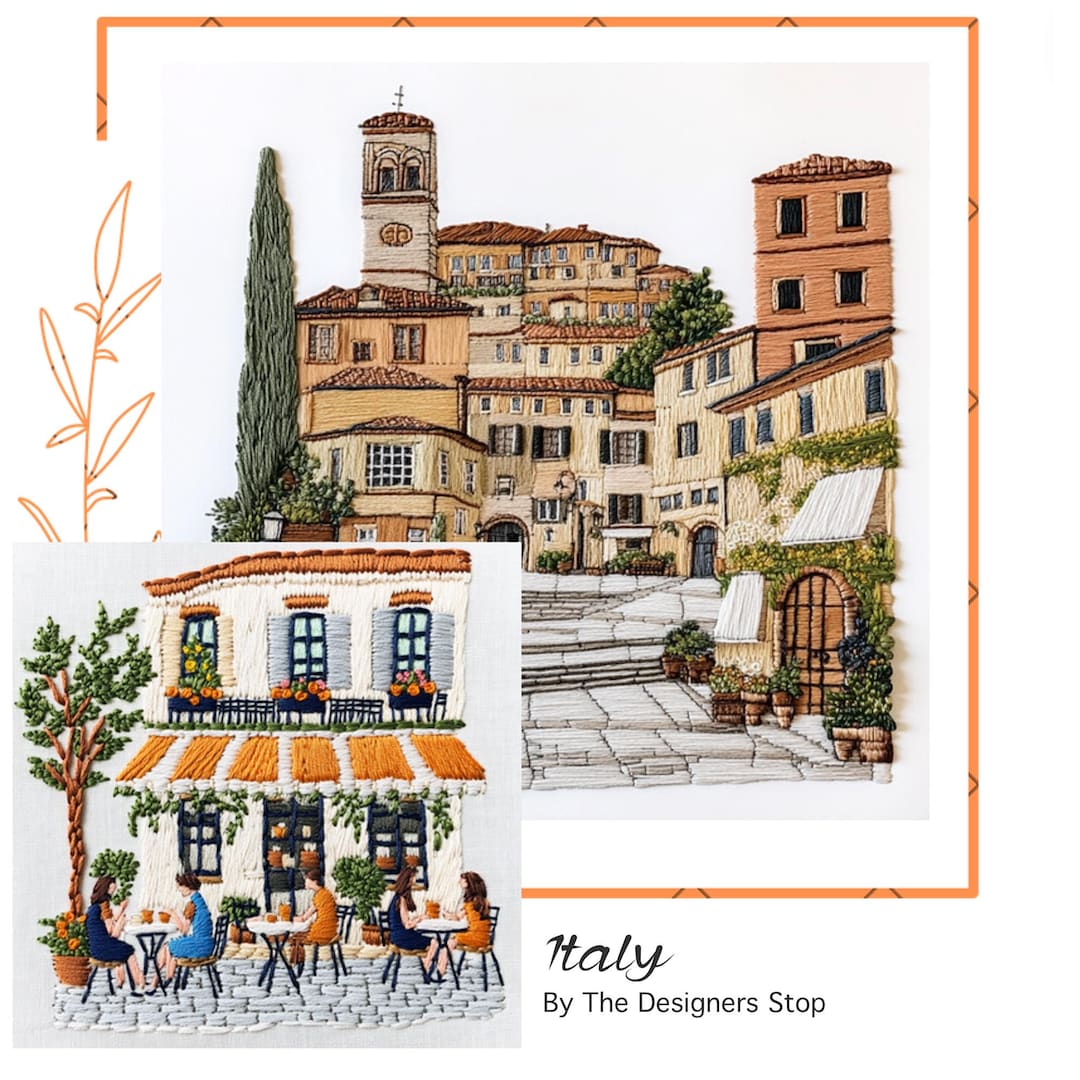 Captivating Italy Embroidery Patterns Collection | Stick and Stitch ...