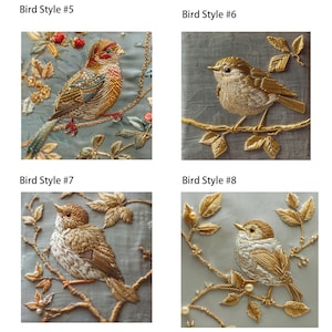 Goldwork Embroidery Pattern of Birds, Needlework Patterns, Trace and ...