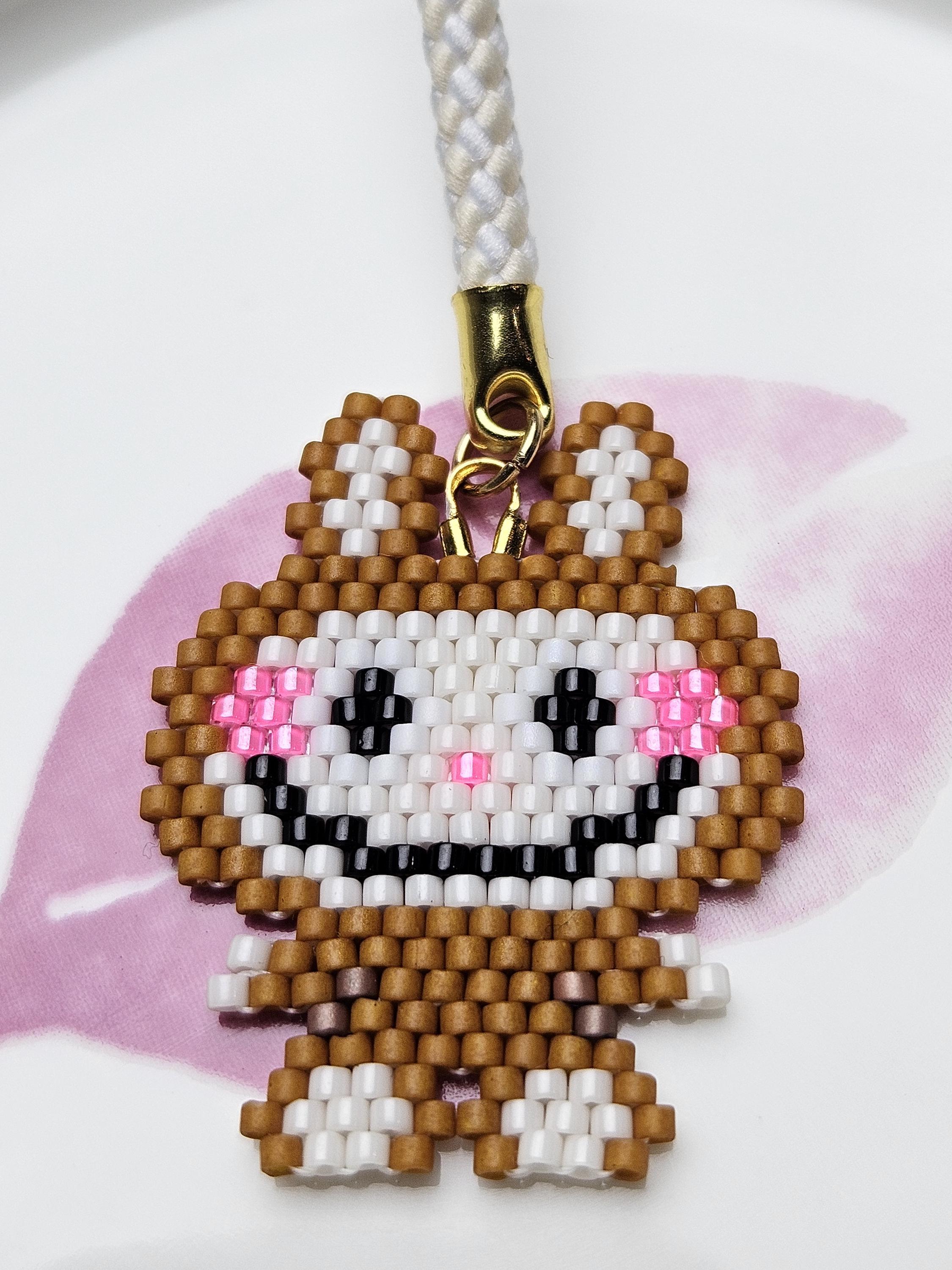Beaded Labubu Charm Keychain: Handmade Monster Inspired Design - Etsy