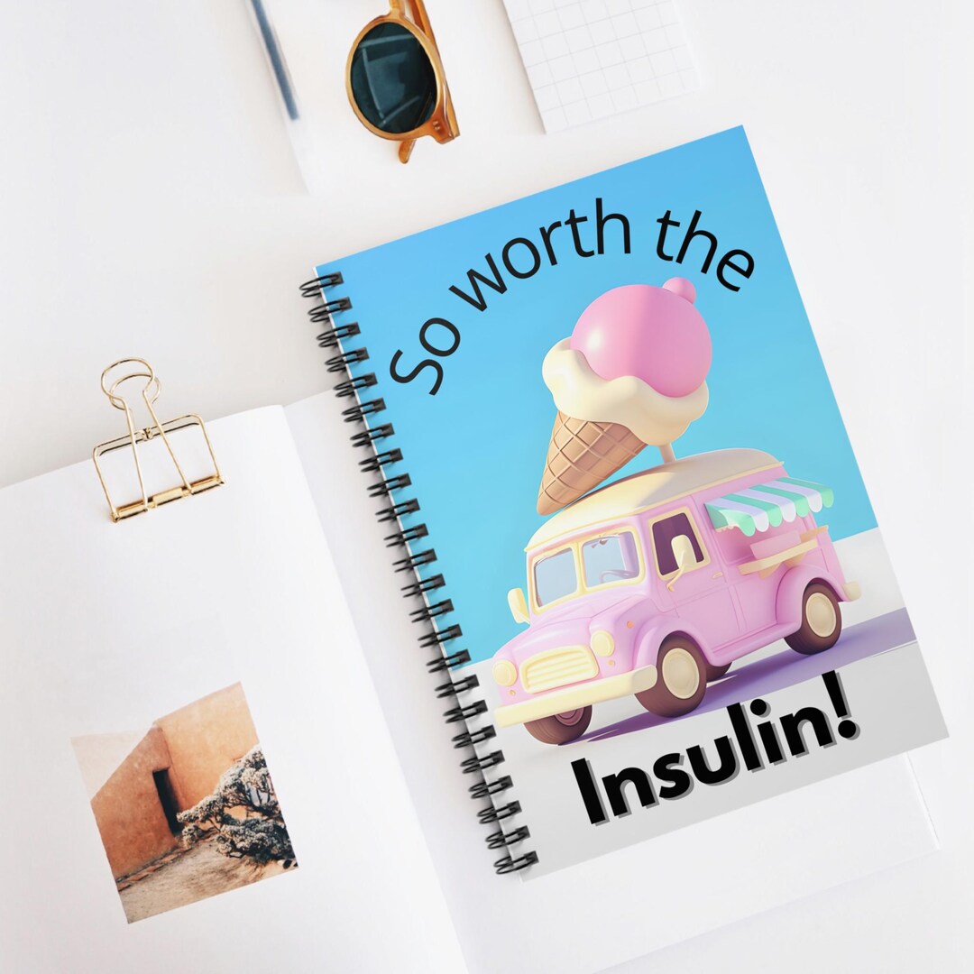Cute Insulin Spiral Notebook - Ideal Gift for Diabetics, Journal ...