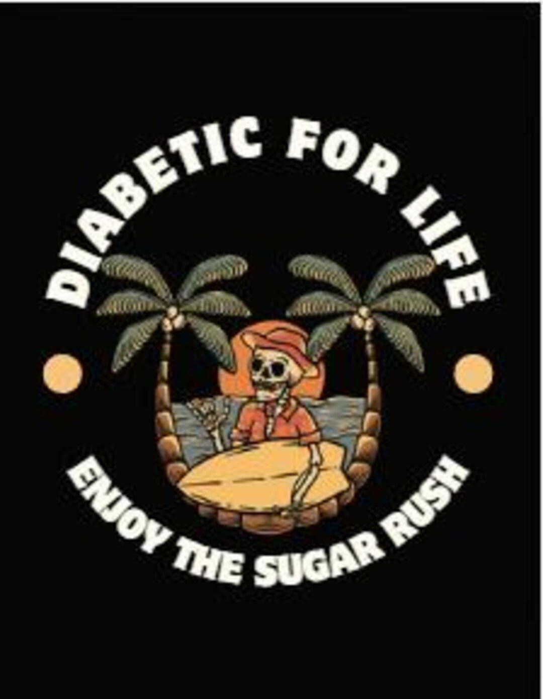 Diabetic Warrior PNG: Sugar Rush Design (digital Download, No Watermark ...