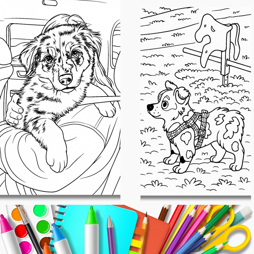 Puppy and Friends Coloring Pages, Coloring Pages for Adults or Kids ...