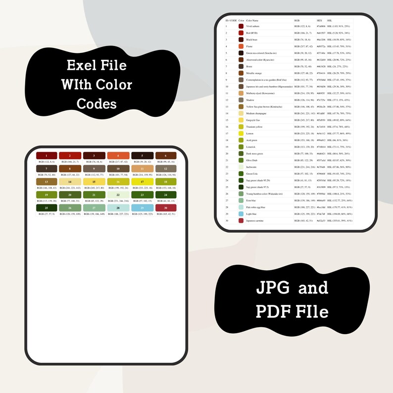 Apple Orchard Color by Number Printable, Landscape Art, Procreate, PDF ...