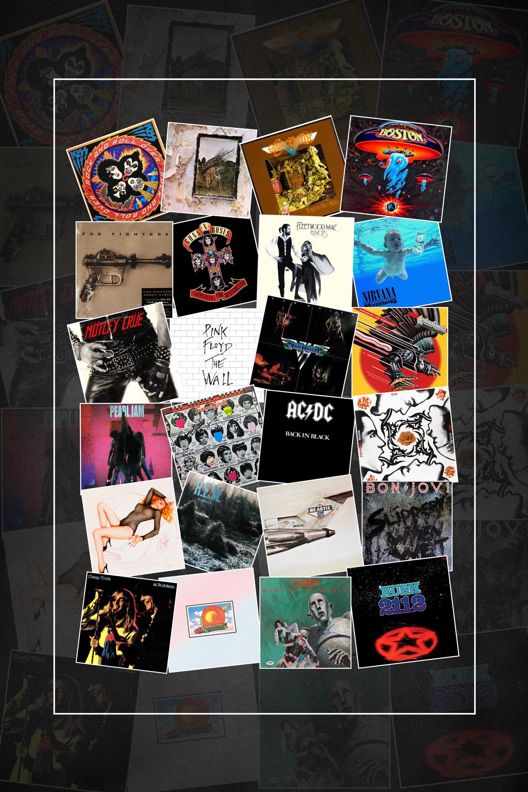 Classic Rock Posters, Album Cover Art, Vintage Rock Wall Decor, Music ...