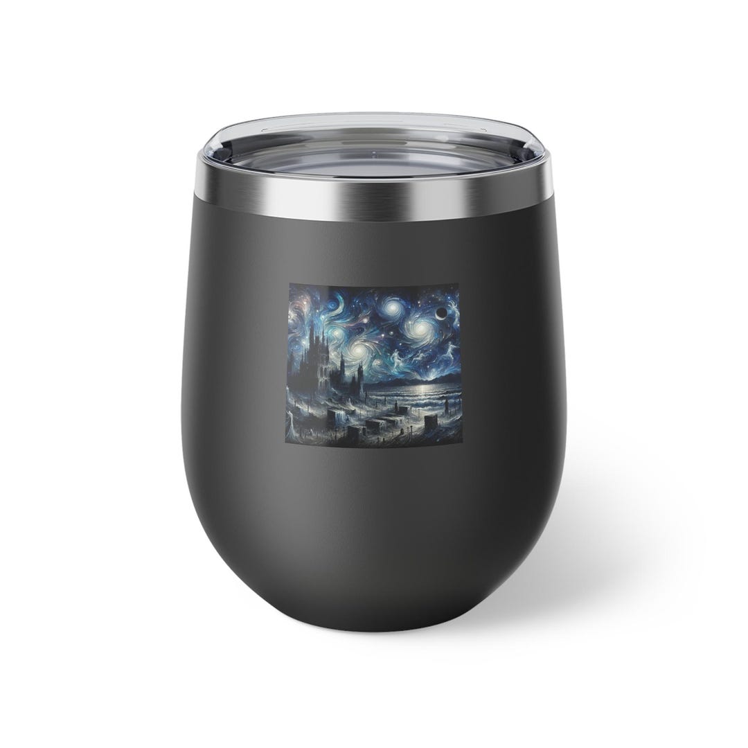 Artistic Insulated Cup - Cosmic Night Design for Wine, Coffee or Tea ...