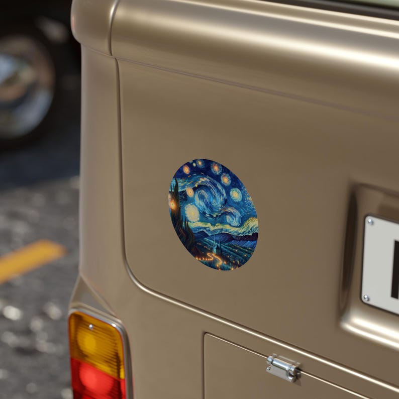 Starry Night Transparent Outdoor Sticker, Vinyl Decal for Car, Laptop ...
