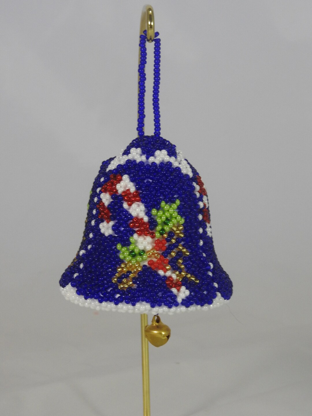 Beaded Bell Candy Cane - Etsy
