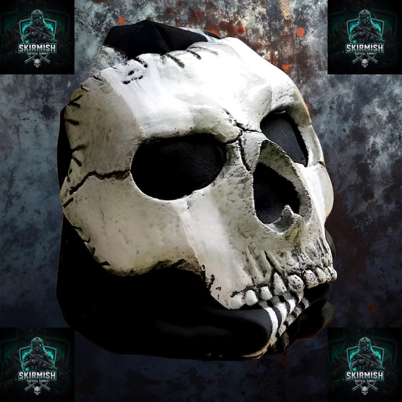 Airsoft Ghost Call of Duty Skull Mask V2 – MW2 Tactical Balaclava - COD ...