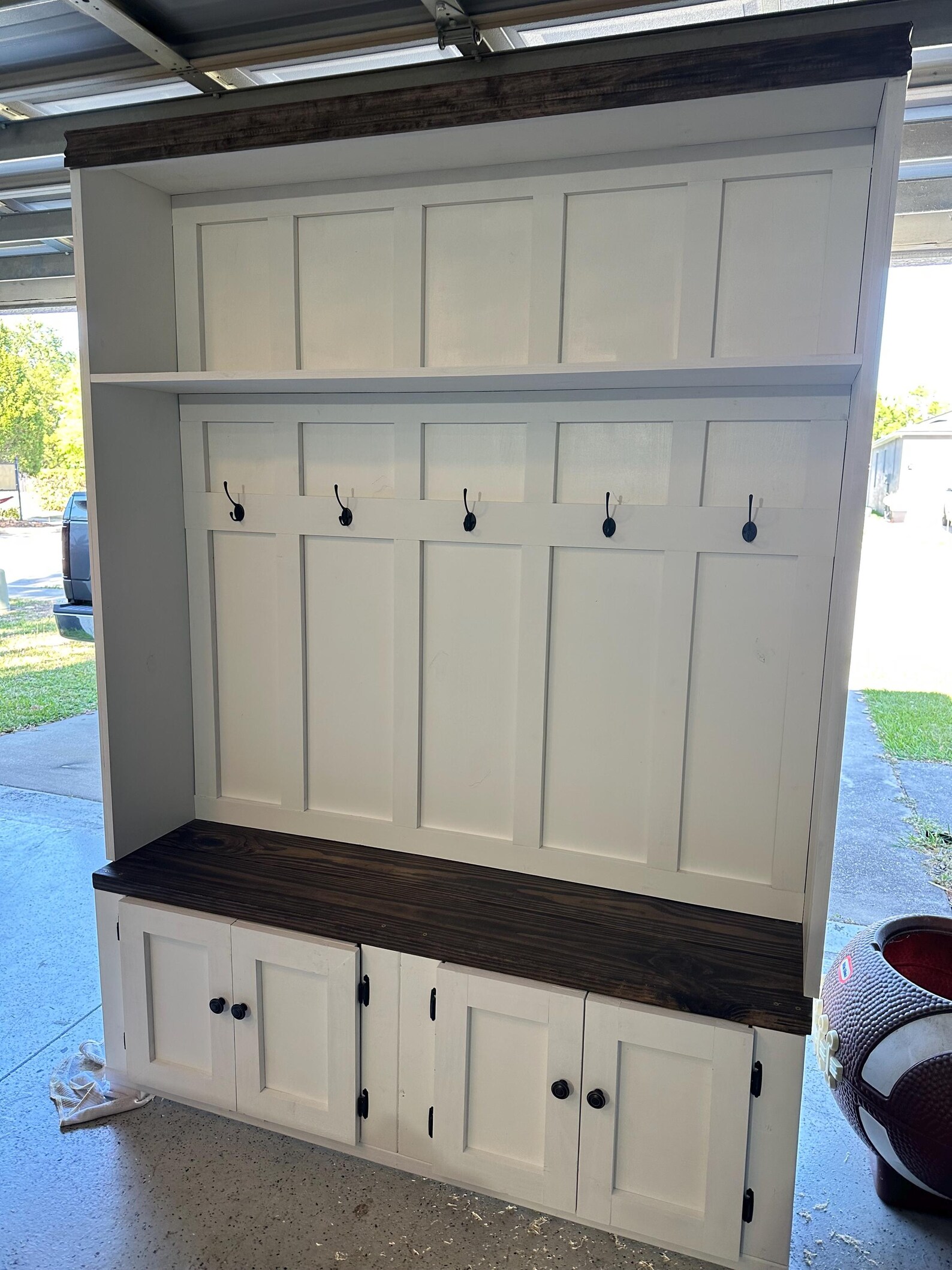 Custom Entryway Farmhouse Hall Tree - Etsy