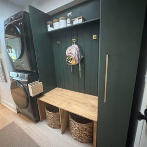 Custom Entryway Farmhouse Hall Tree - Etsy