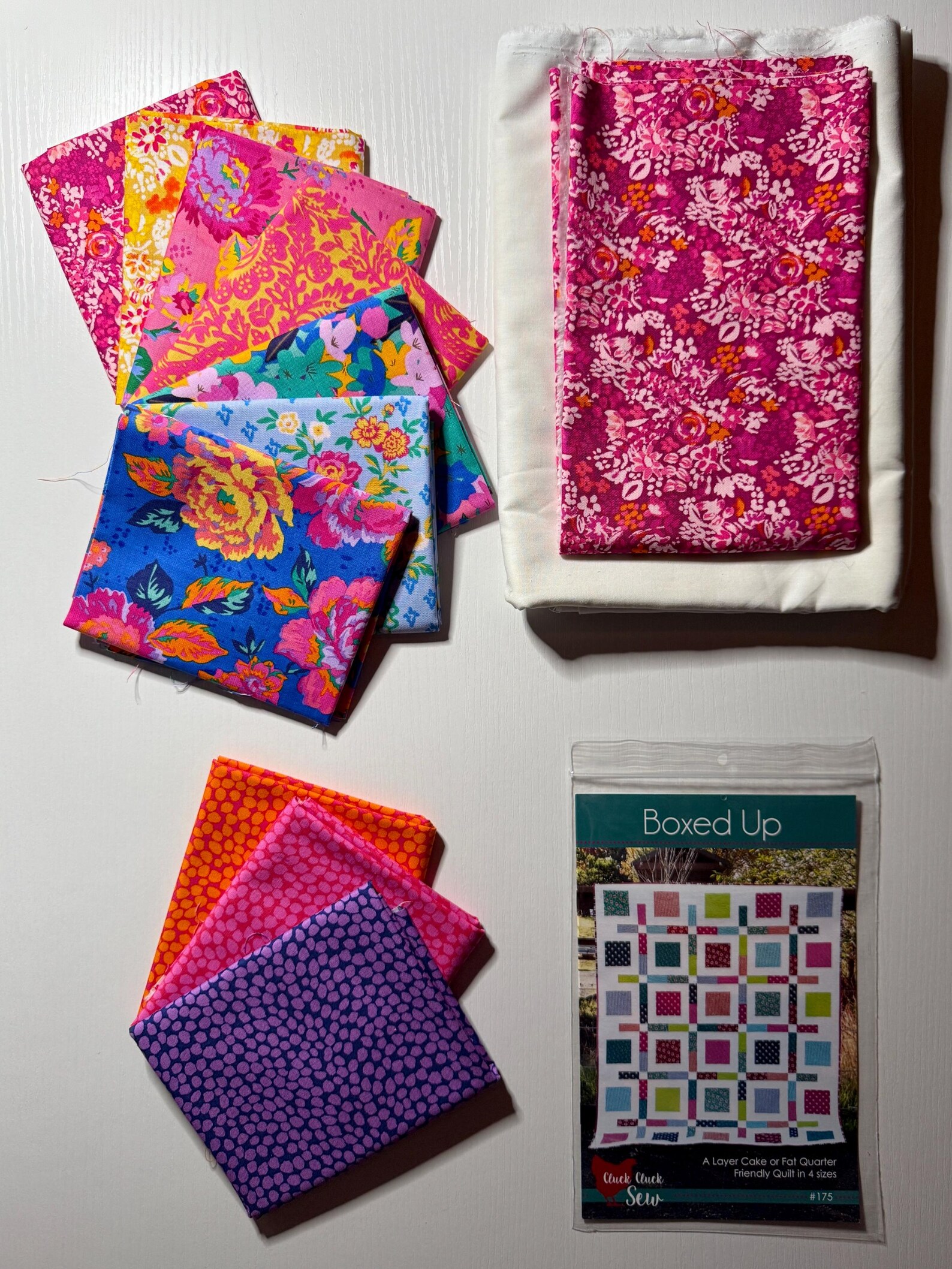 Boxed up Quilt Kit- Pattern by Cluck Cluck Sews. Featuring Jennifer ...