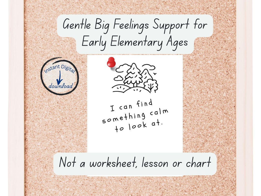 Kid's Coping With Big Feelings Printable for Home, Class, Calm Corners ...