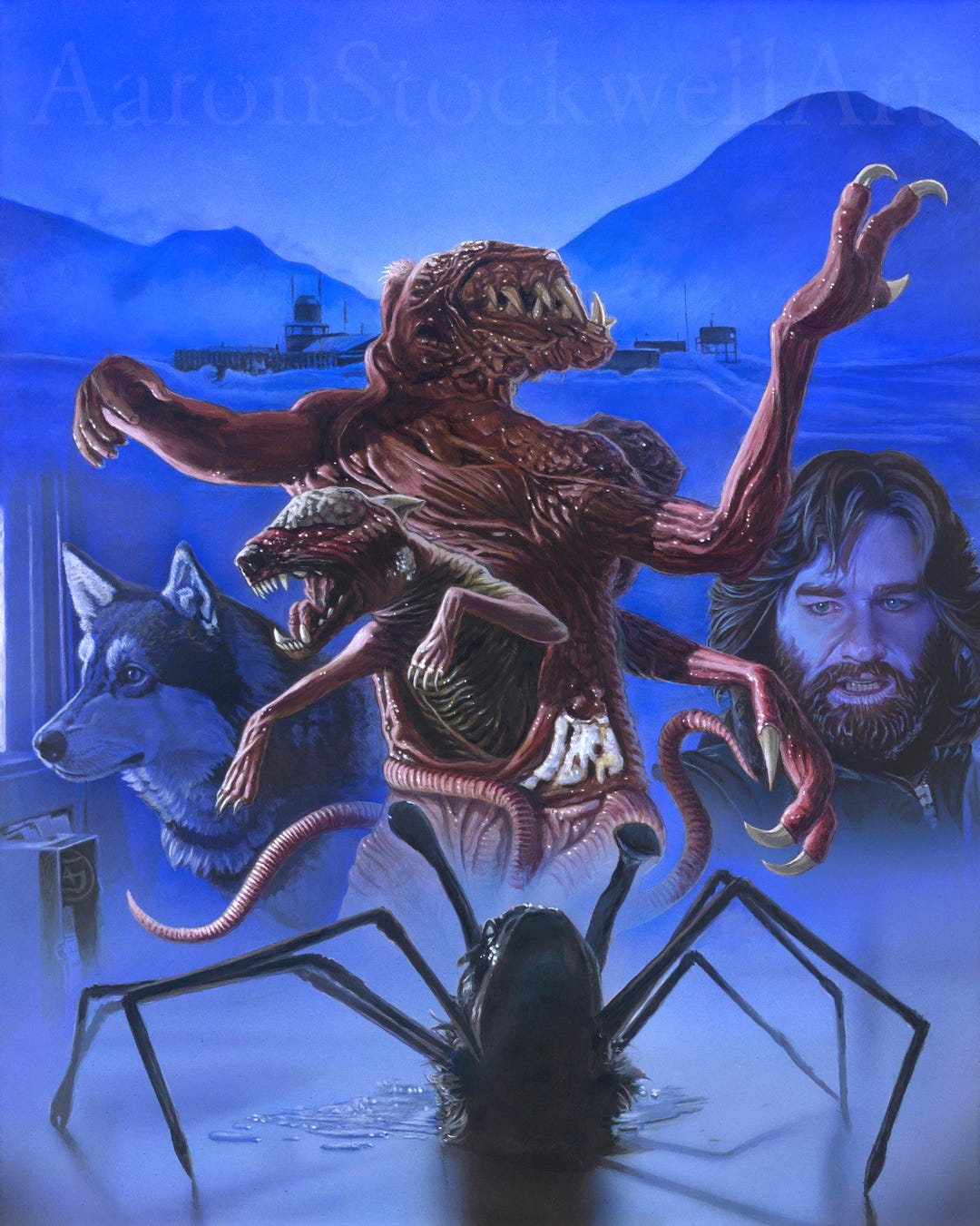 The Thing Art Print: John Carpenter Movie Fan-art, Horror Giclée Print ...