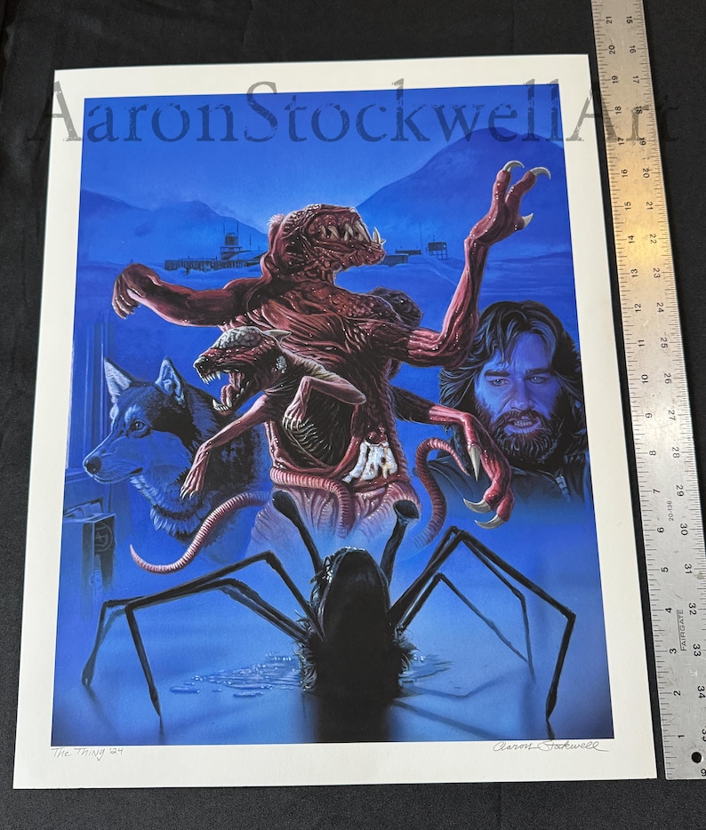 The Thing Art Print: John Carpenter Movie Fan-art, Horror Giclée Print ...