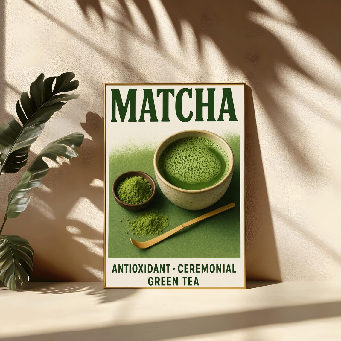 Matcha Poster - Matcha Wall Art - Match Wall Decor - Matcha Art Poster ...