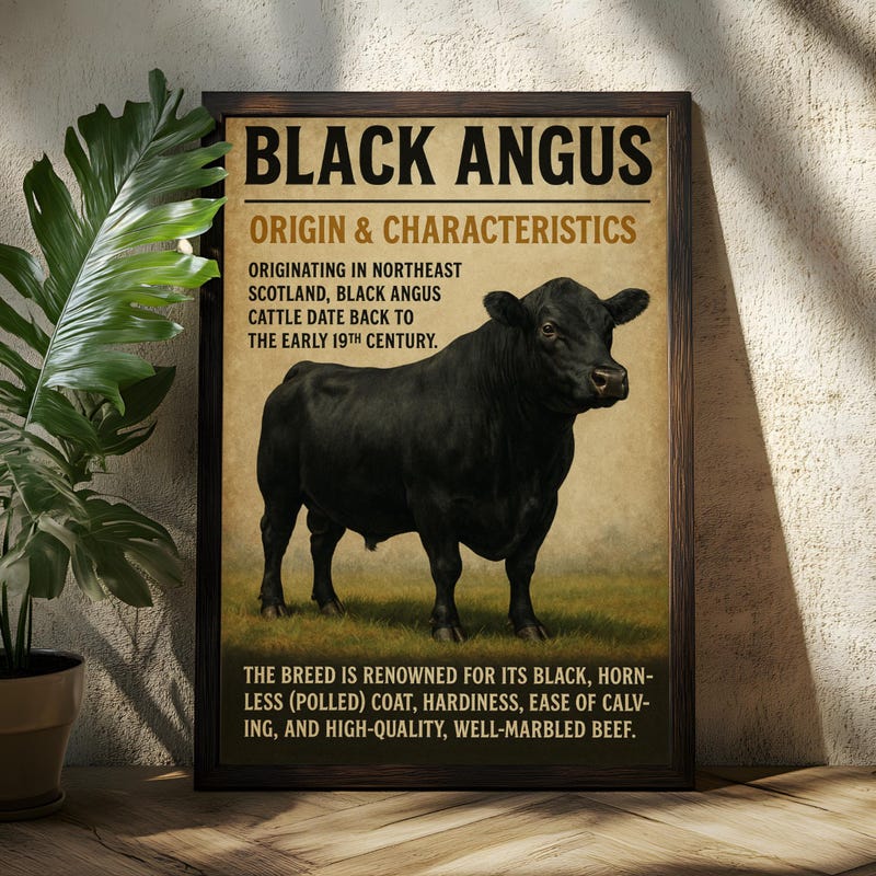 Beef Breeds Posters - Etsy