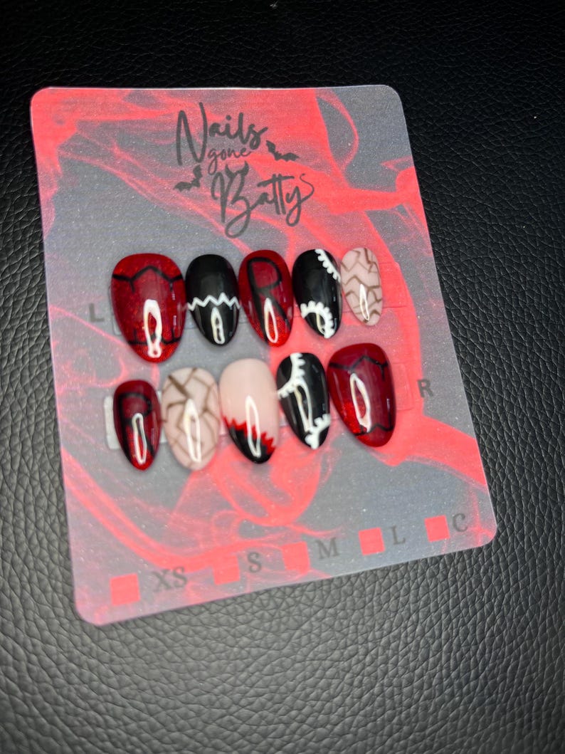 My Hero Academia Press on Nails Red Riot Kirishima - Etsy