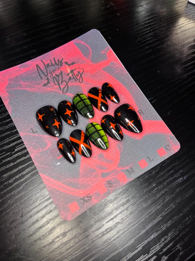 My Hero Academia Press on Nails Bakugo - Etsy