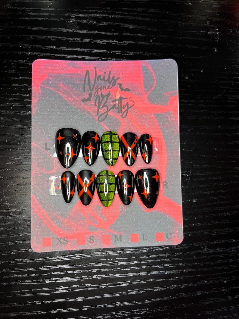 My Hero Academia Press on Nails Bakugo - Etsy