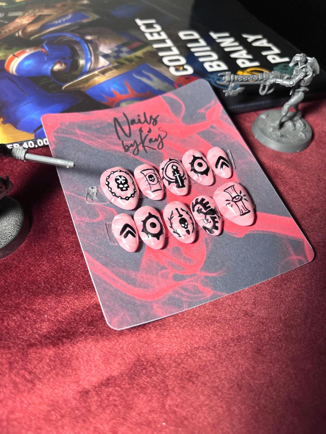 Warhammer 40k Dark Tide Press on Nails - Etsy