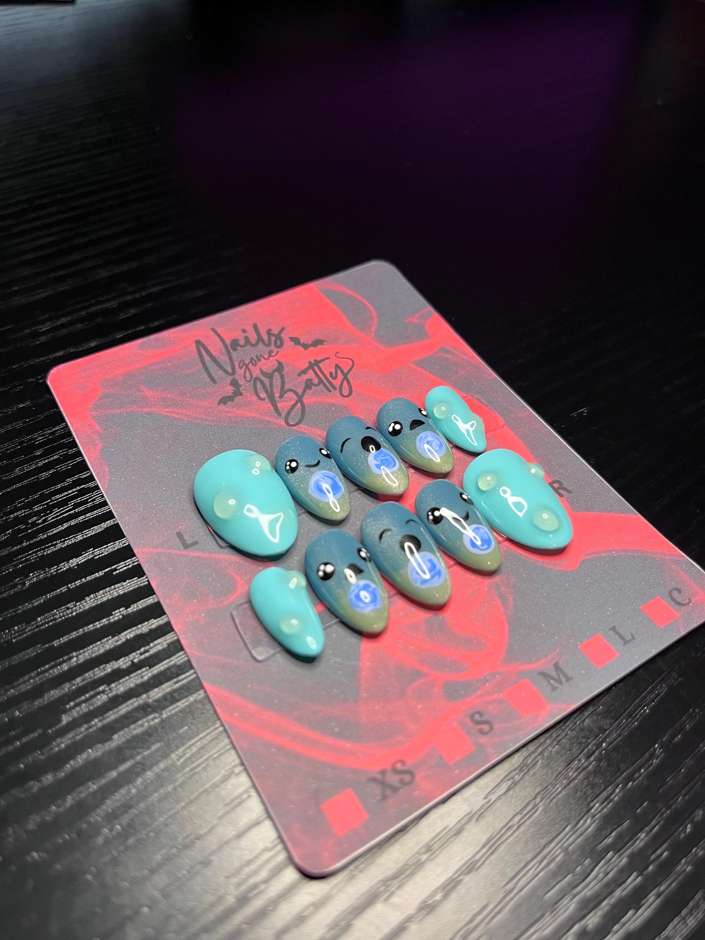Water Sprite Press on Nails - Etsy