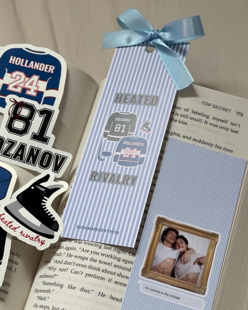Heated Rivalry Booktok Sticker & Bookmark Pack | Ice Hockey Romance ...