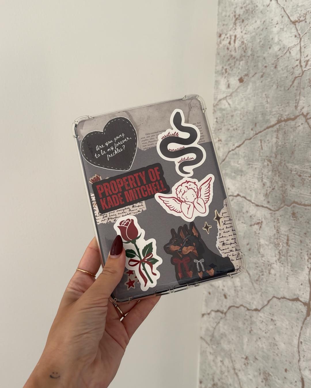 Dark Romance Morally Grey Bookmark & Stickers | Waterproof Vinyl Reader ...