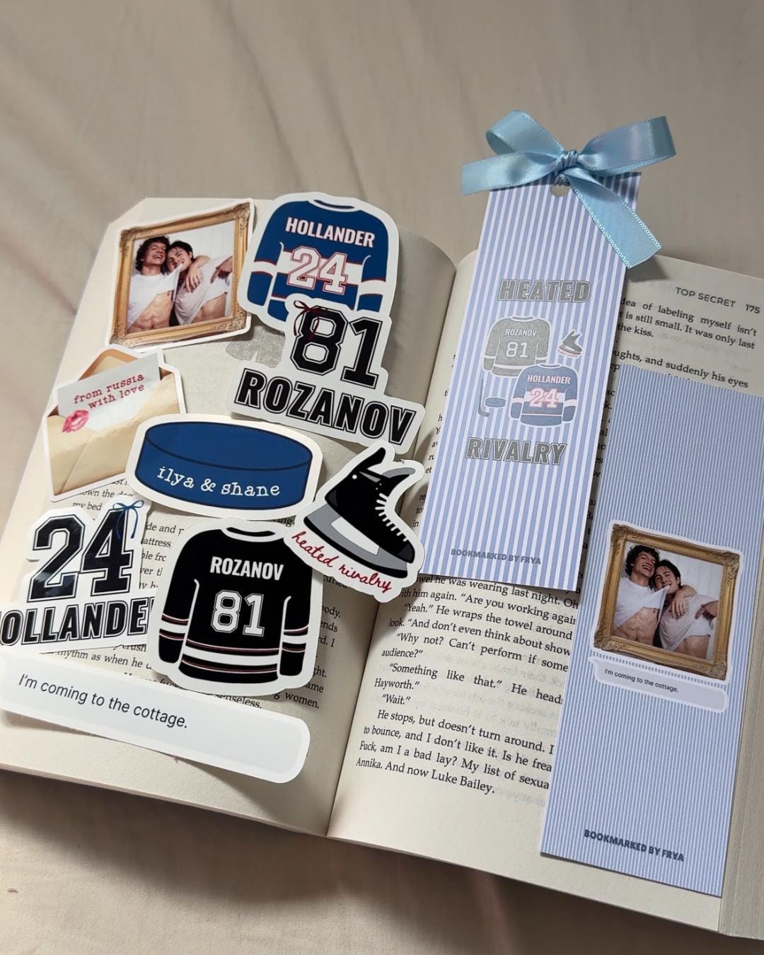 Heated Rivalry Booktok Sticker & Bookmark Pack | Ice Hockey Romance ...