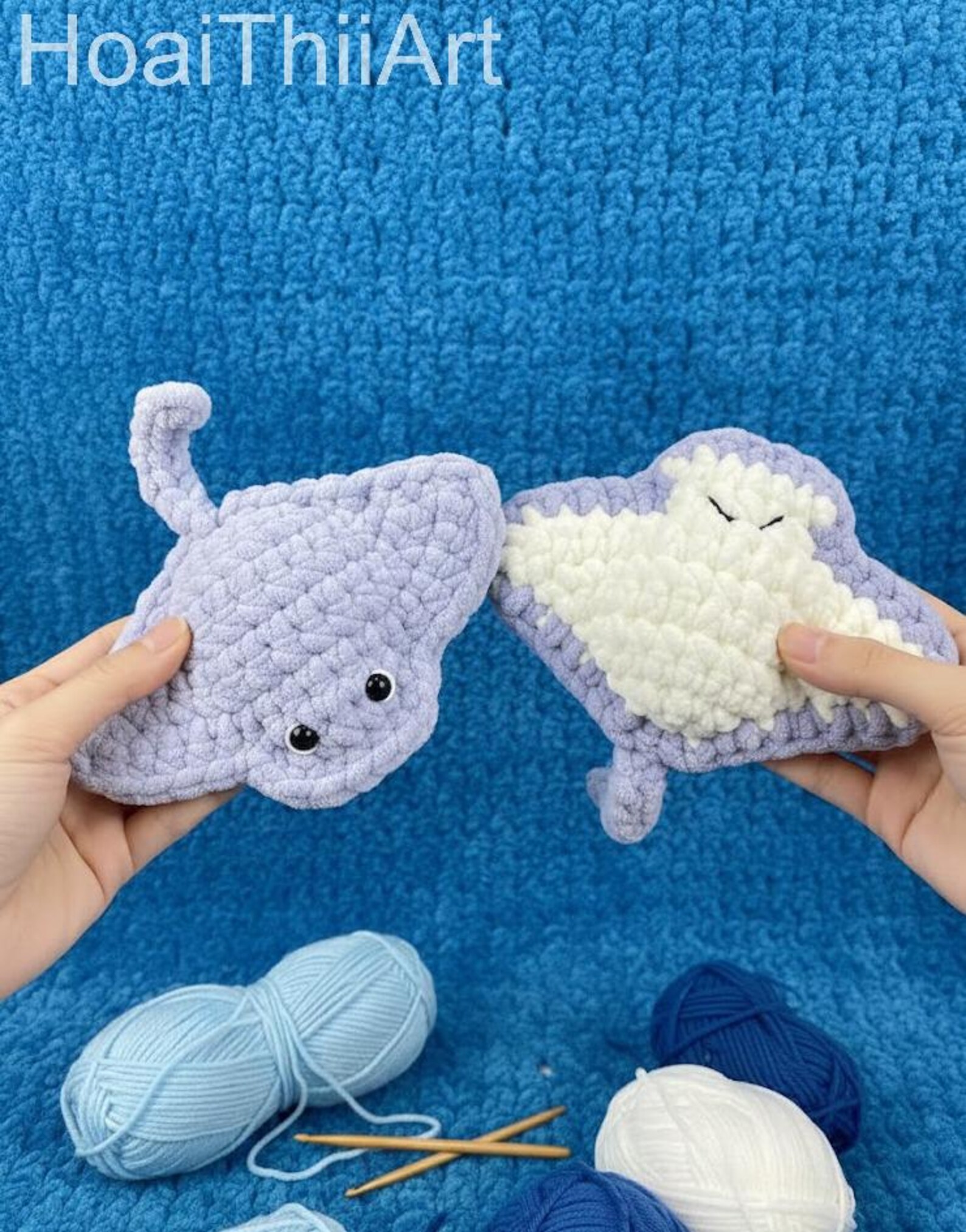 Stingray Sewing Pattern PDF, Easy DIY Plush Toy Tutorial for Beginners ...