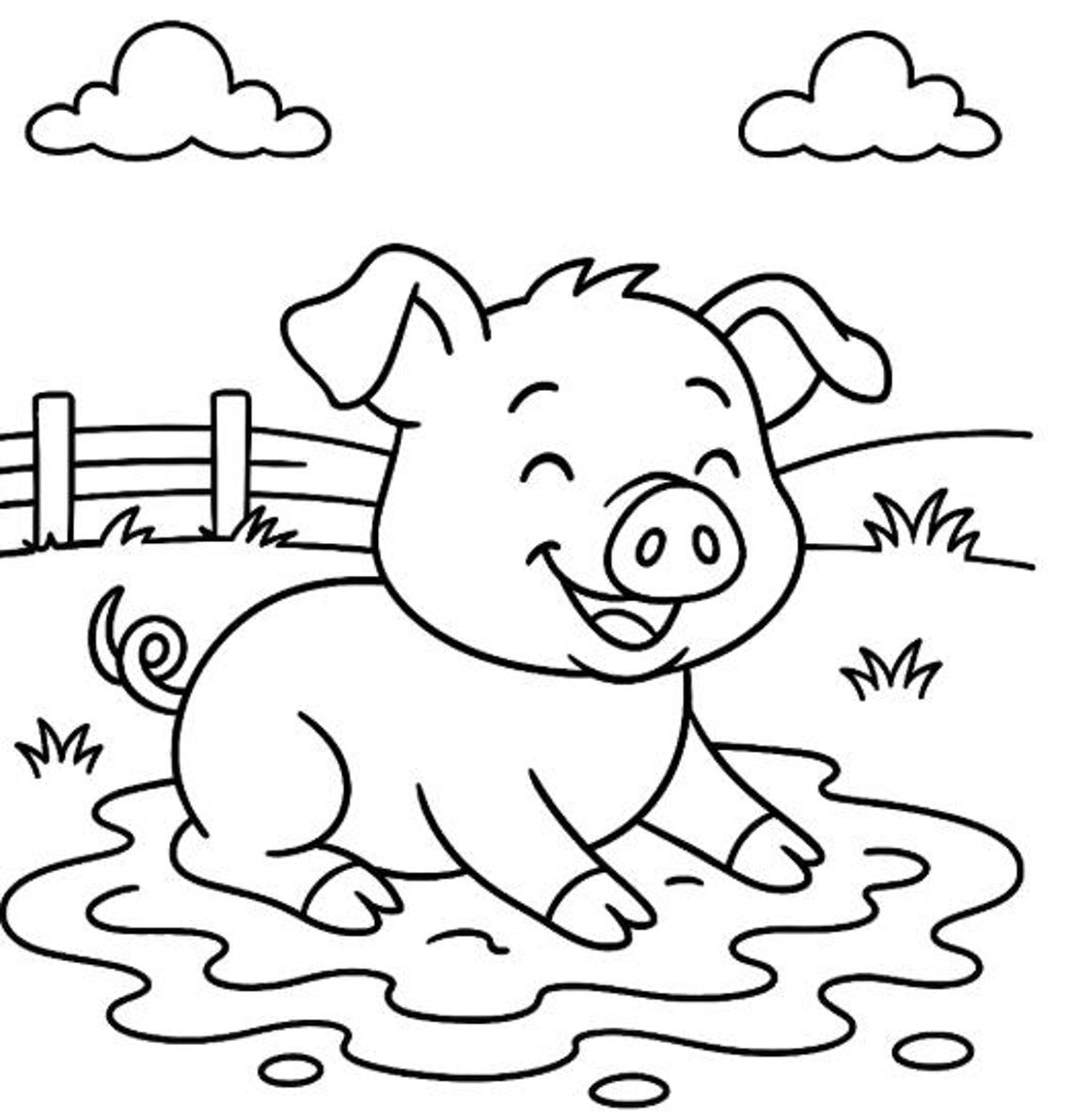 Farm Friends Coloring Book | Printable Farm Animal Coloring Pages for ...