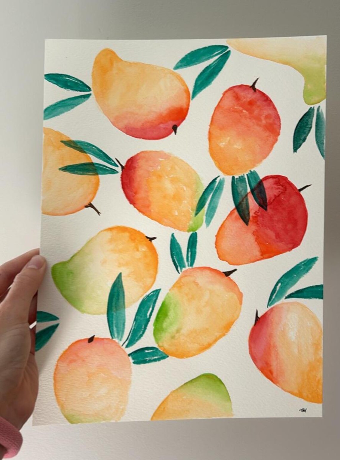 Mango Watercolor Art Print - Etsy
