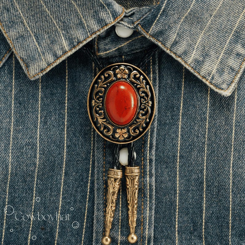 Mens Bolo Tie Vintage Red - Etsy
