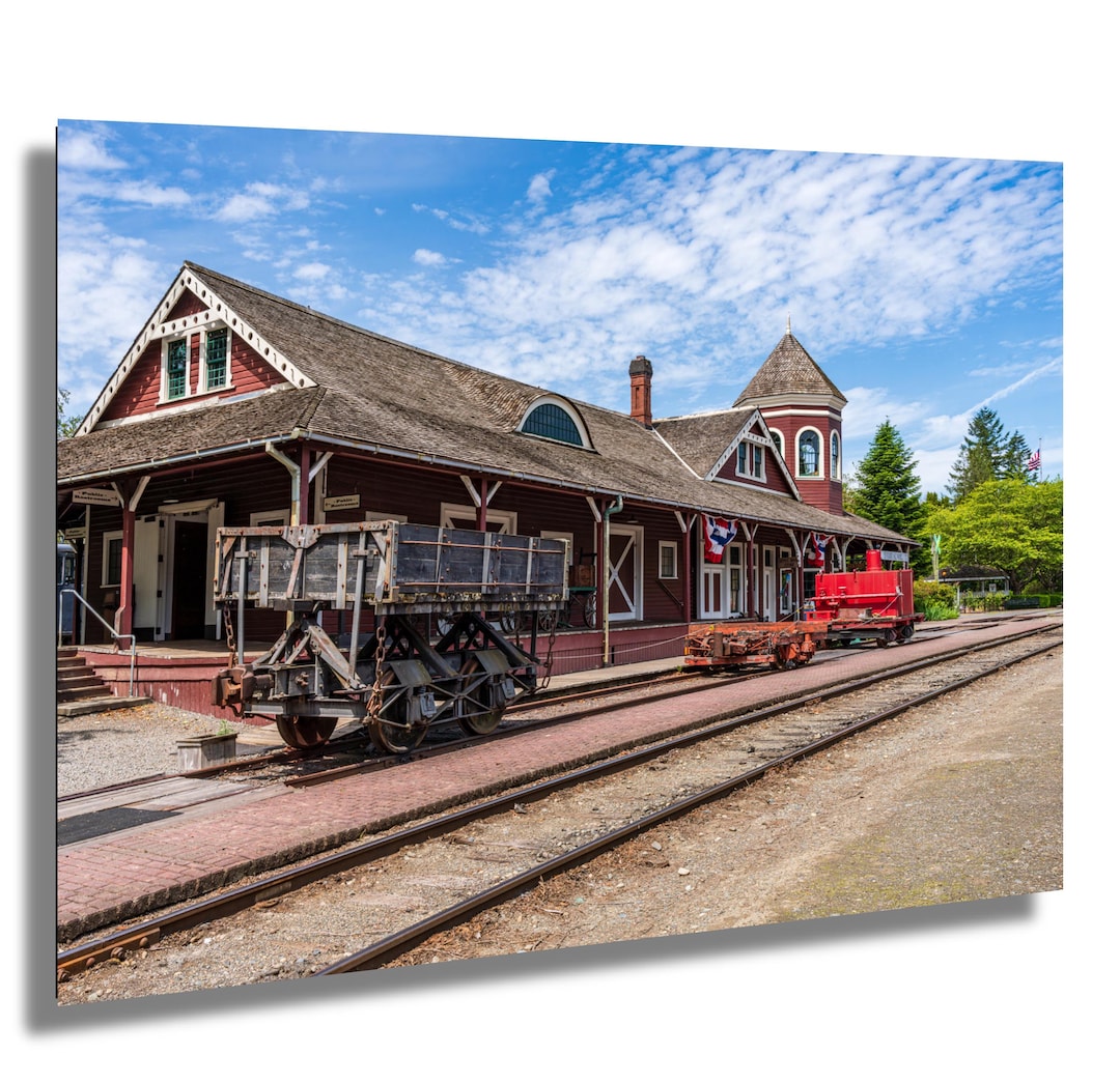 Snoqualmie Train Station Photo – Historic Railroad Museum Wall Art ...